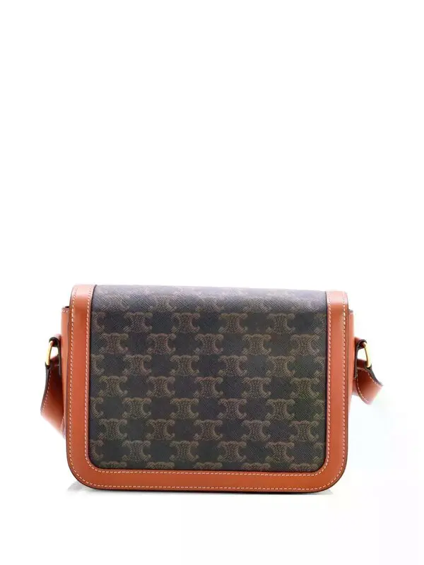 Celine Triomphe Coated Canvas Medium Shoulder Bag