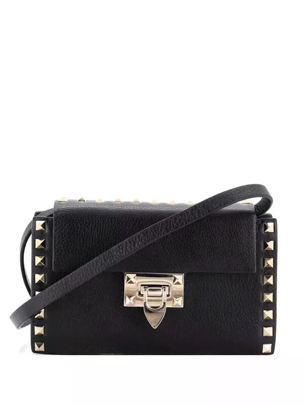 Valentino Garavani Rockstud Flip Lock Flap Shoulder Bag