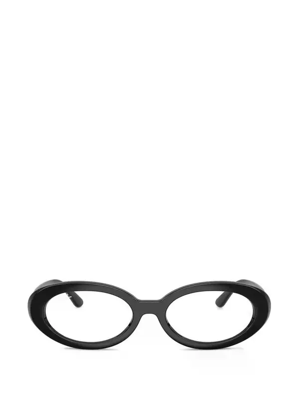 Ray-ban Logo-plaque Cat-eye Glasses - Black