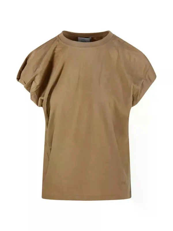 NUDE Gathered T-shirt - Neutrals