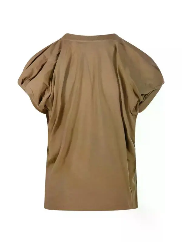 NUDE Gathered T-shirt - Neutrals