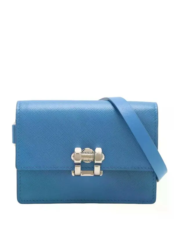 Prada Mini Saffiano Screw Lock Crossbody Bag