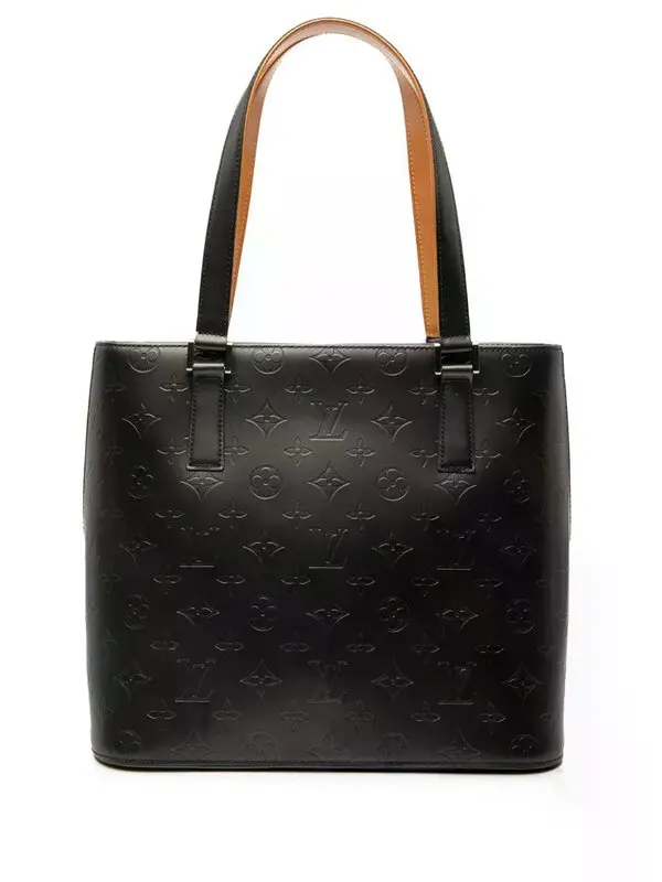 LOUIS VUITTON 2003 Monogram Mat Stockton Tote Bag - Grey