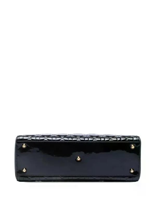 Dior 2012 Large Patent Cannage Lady Satchel
