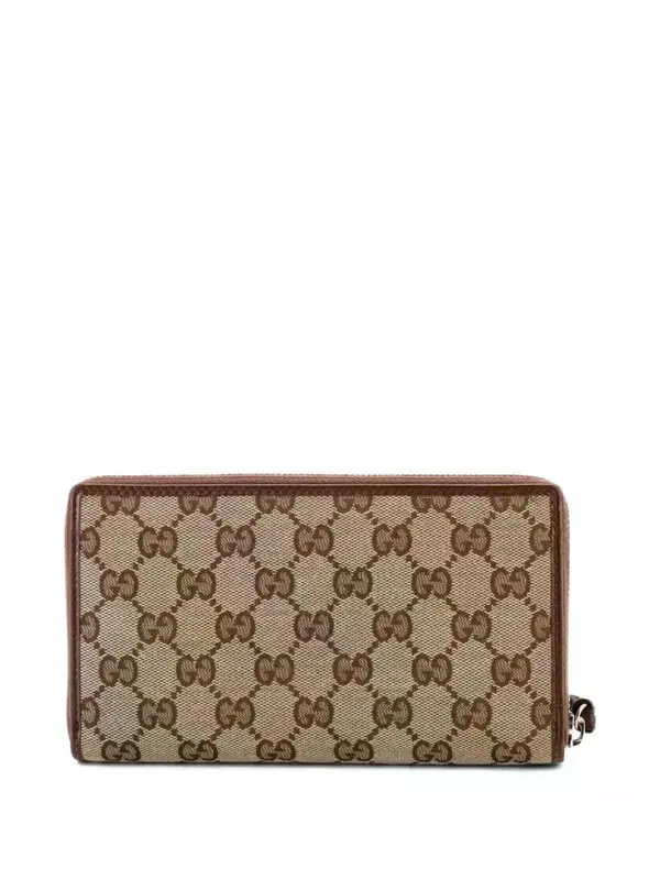 Balenciaga X Gucci The Hacker Project Neo Classic Zip Wallet Gg Canvas Long Small Wallets