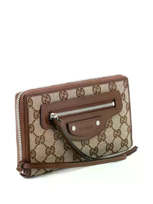Balenciaga X Gucci The Hacker Project Neo Classic Zip Wallet Gg Canvas Long Small Wallets
