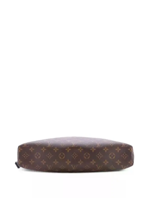LOUIS VUITTON Porte-documents Jour Nm Bag Macassar Monogram Canvas - Black