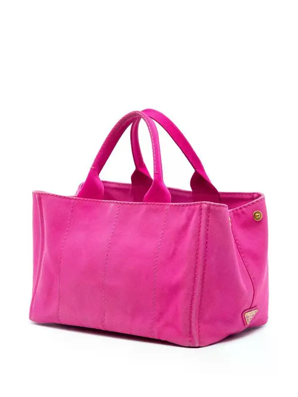 Prada Canapa Logo Satchel 2013-2025 - Pink