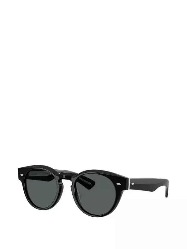 Oliver Spencer Round-frame Sunglasses - Black