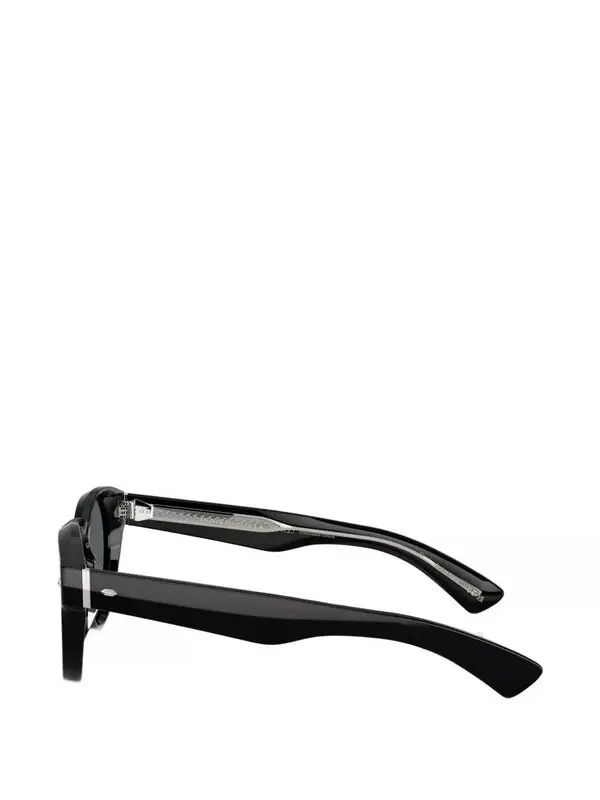 Oliver Spencer Round-frame Sunglasses - Black