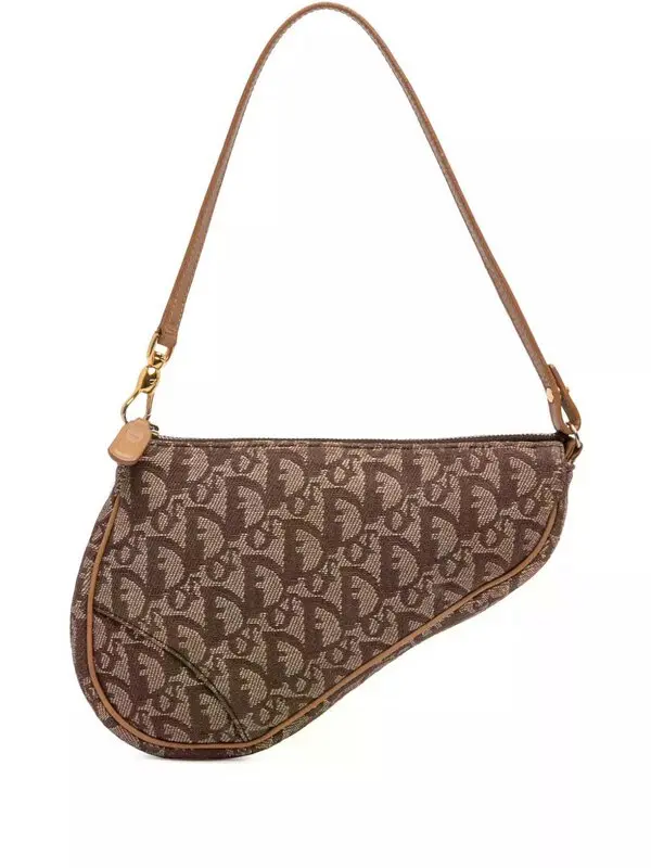 Dior Mini Diorissimo Canvas Saddle Pochette