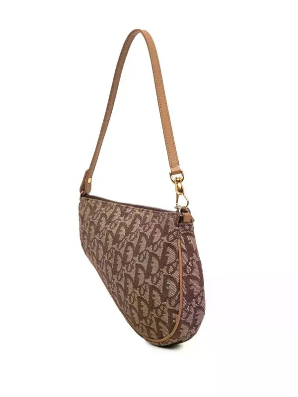 Dior Mini Diorissimo Canvas Saddle Pochette