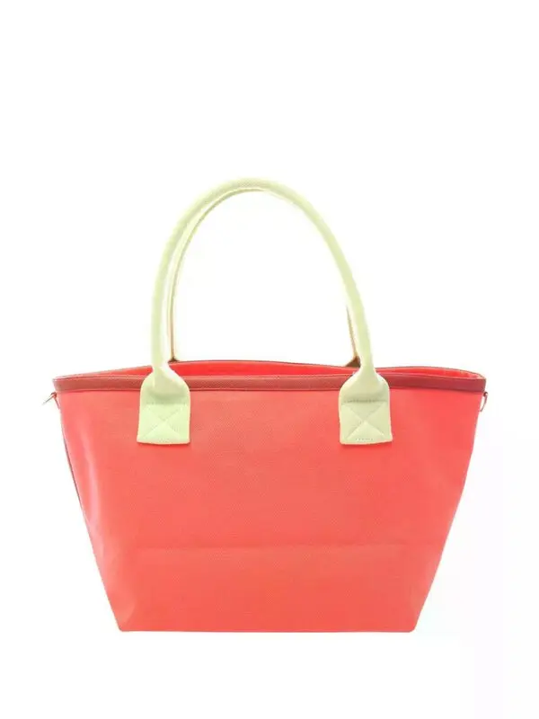 Hermès 1990-2010 Toile Petit H Socabas Tote Bag - Red