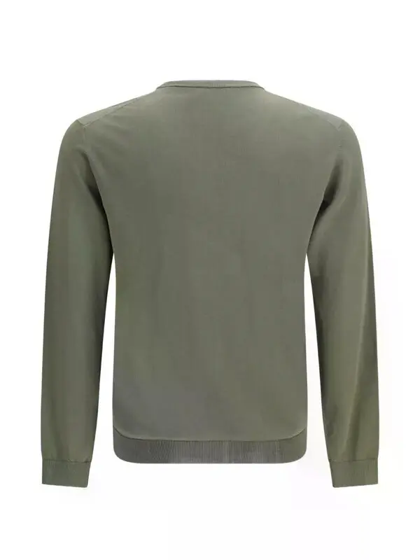 ROBERTO COLLINA Long-sleeved Crew-neck Sweater - Green