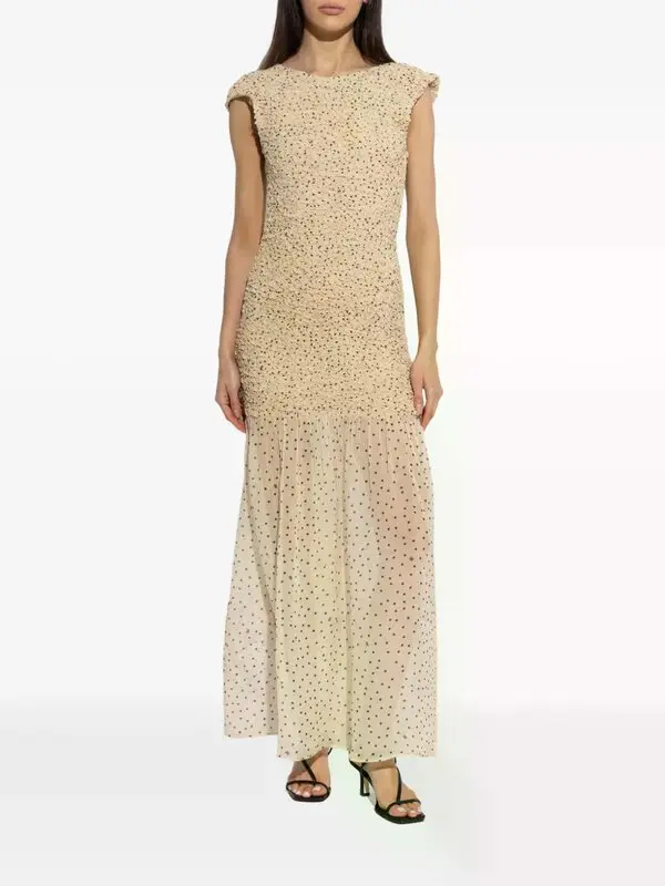 BY MALENE BIRGER Corinna Polka Dot-pattern Maxi Dress - Neutrals