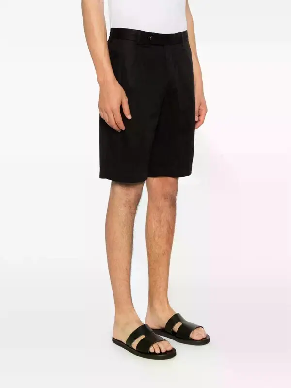 PT TORINO Pleated Shorts - Black