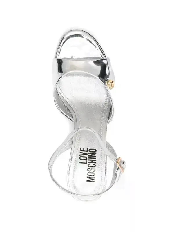Moschino Heart-detail Heeled Sandals