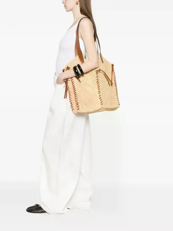 Isabel Marant Étoile Tampa Raffia Shoulder Bag - Neutrals