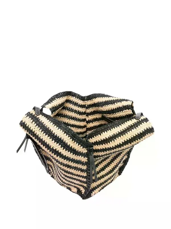 Isabel Marant Étoile Tampa Striped Shoulder Bag - Black