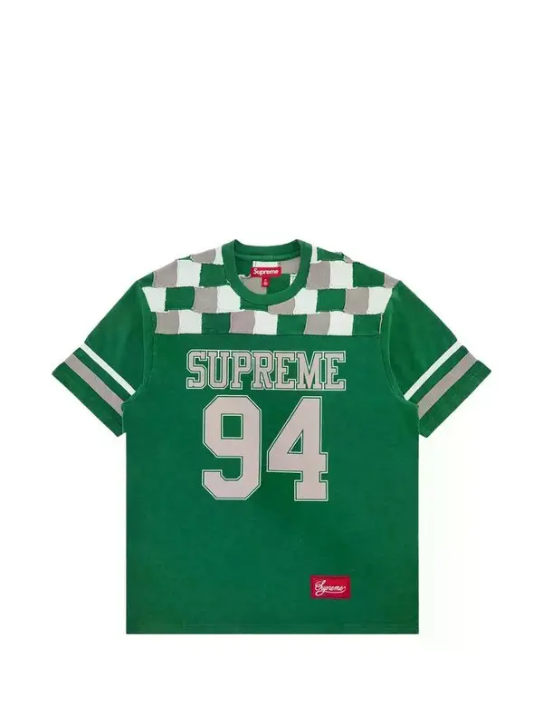Supreme Patchwork Yoke Football T-shirt - Green