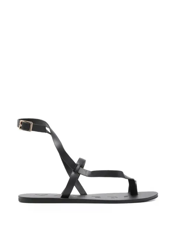 Manebí Strap Flat Sandals - Black