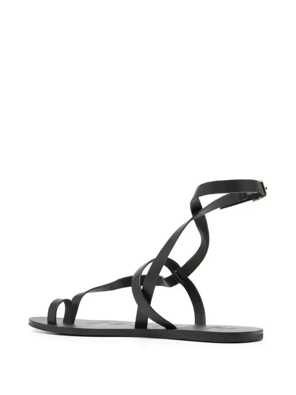 Manebí Strap Flat Sandals - Black