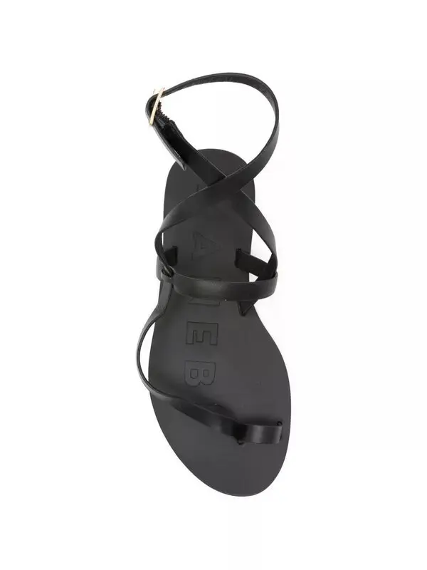 Manebí Strap Flat Sandals - Black