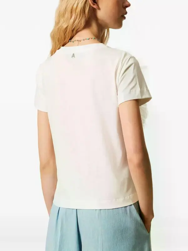 TWINSET Tulle Flowers T-shirt