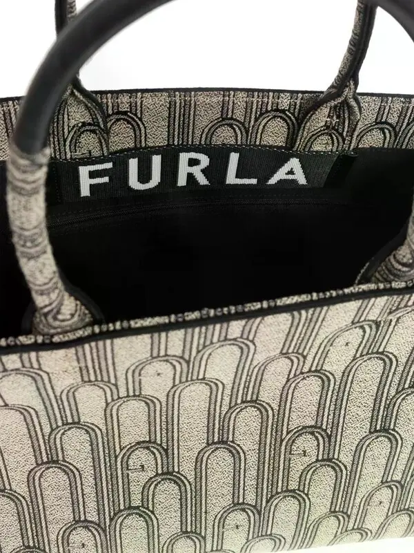 Furla Patterned Tote Bag - Neutrals