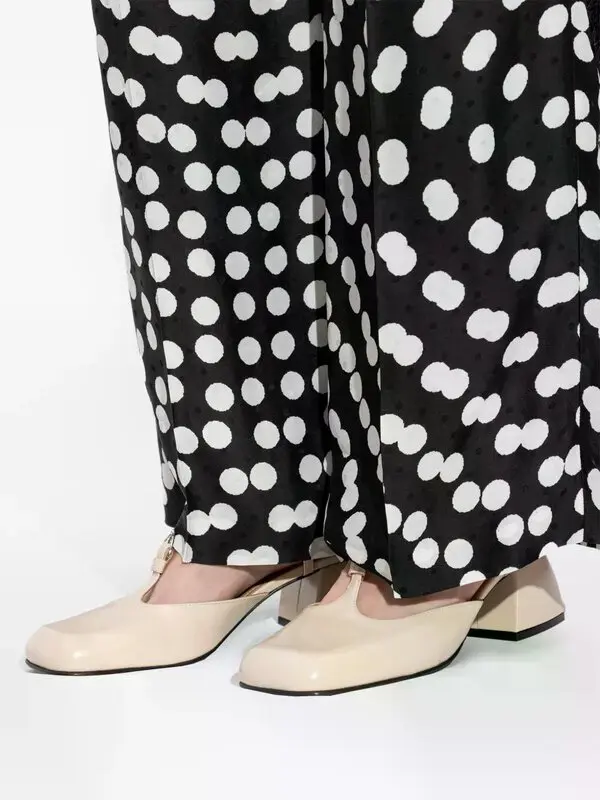 NODALETO Leather T-strap Pumps - Neutrals