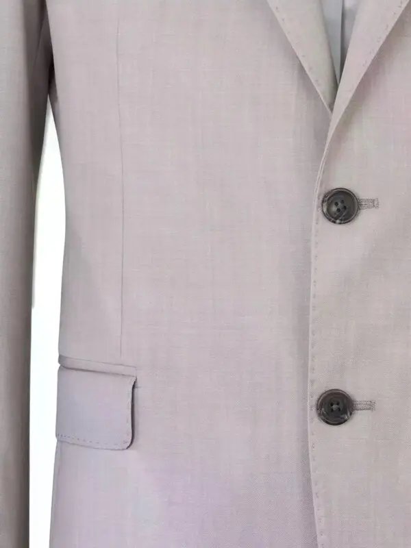 Brooks Brothers Twill Single-breasted Blazer - Grey