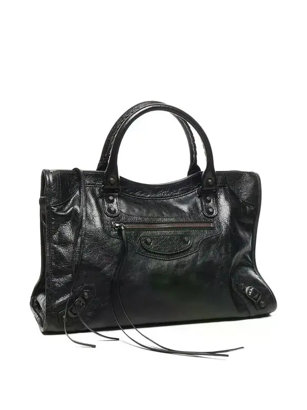 Balenciaga Medium Le City Leather Tote Bag - Black