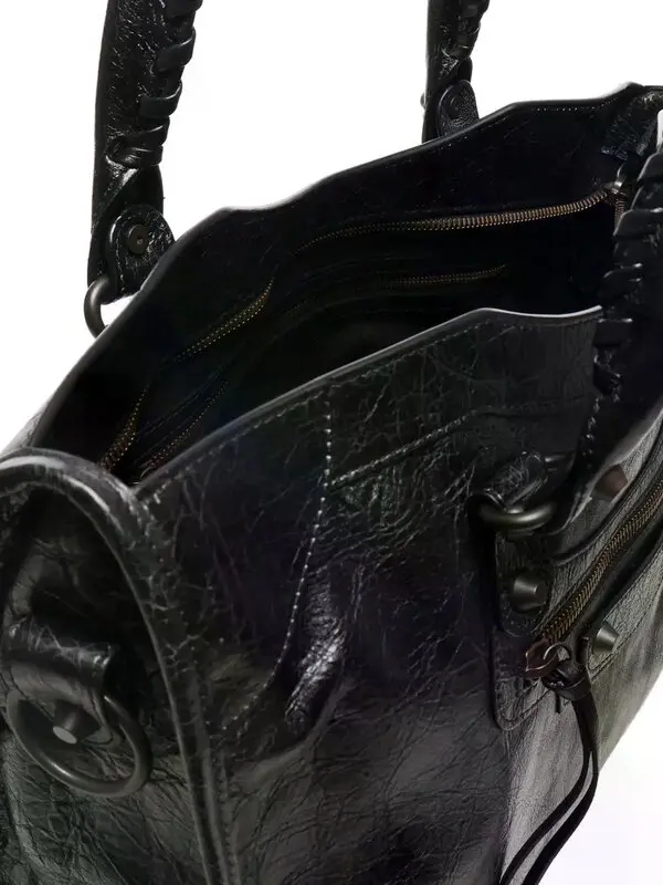 Balenciaga Medium Le City Leather Tote Bag - Black