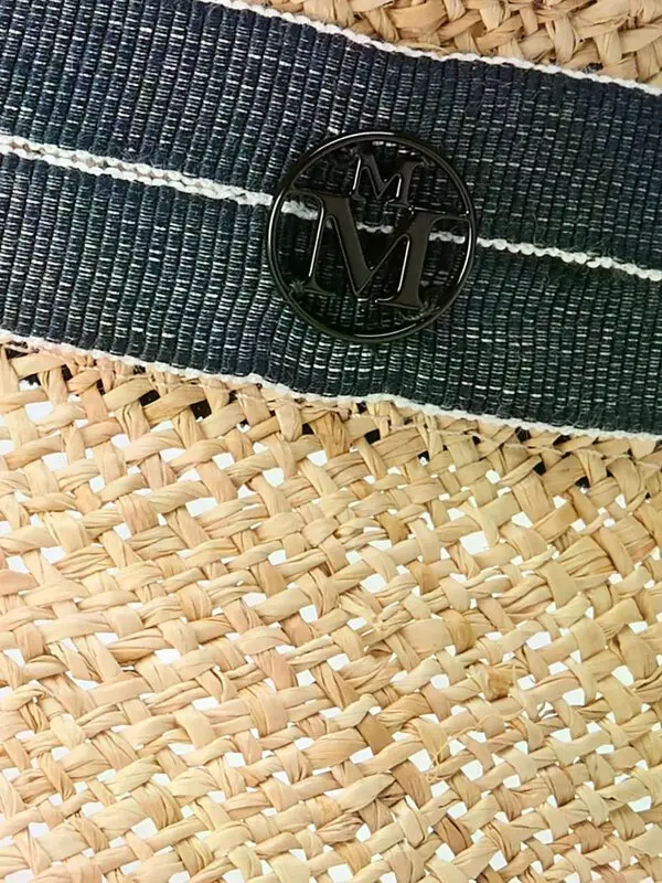 MAISON MICHEL Pat Ribbon Visor - Neutrals