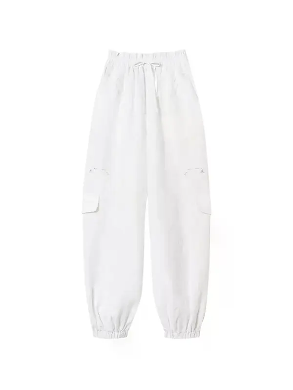 TWINSET Embroidered Linen Joggers