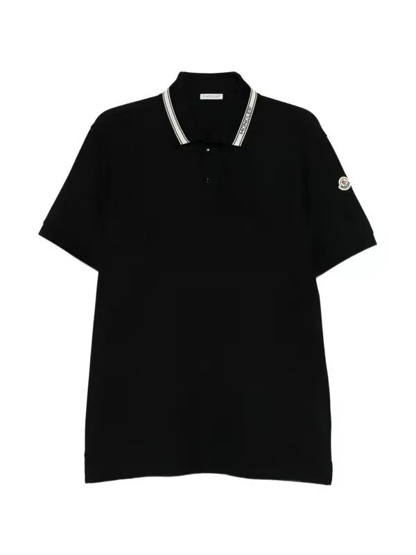 Moncler Logo Collar Polo Shirt