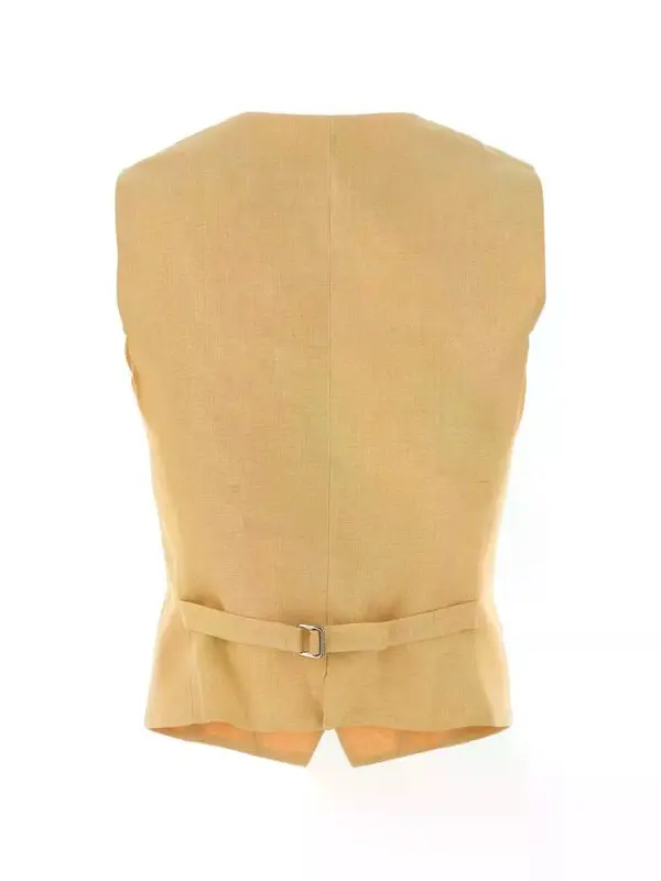 Max Mara Button Detailed Waistcoat - Neutrals
