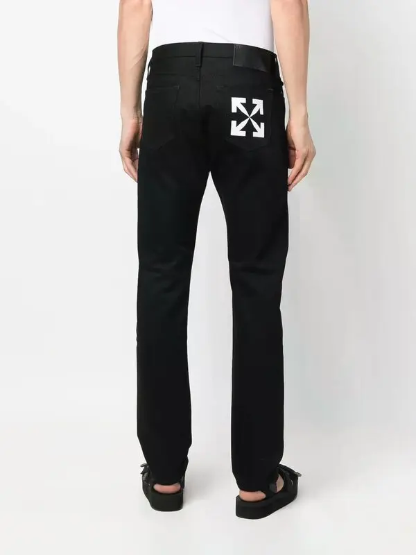 Off-White Slim-fit Jeans - Black