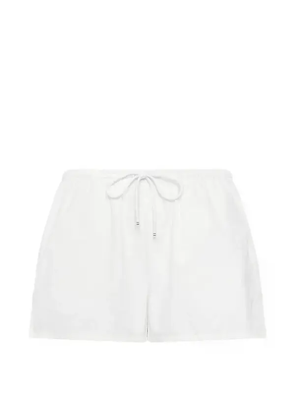 Thom Browne Drawstring Stripe Shorts - White