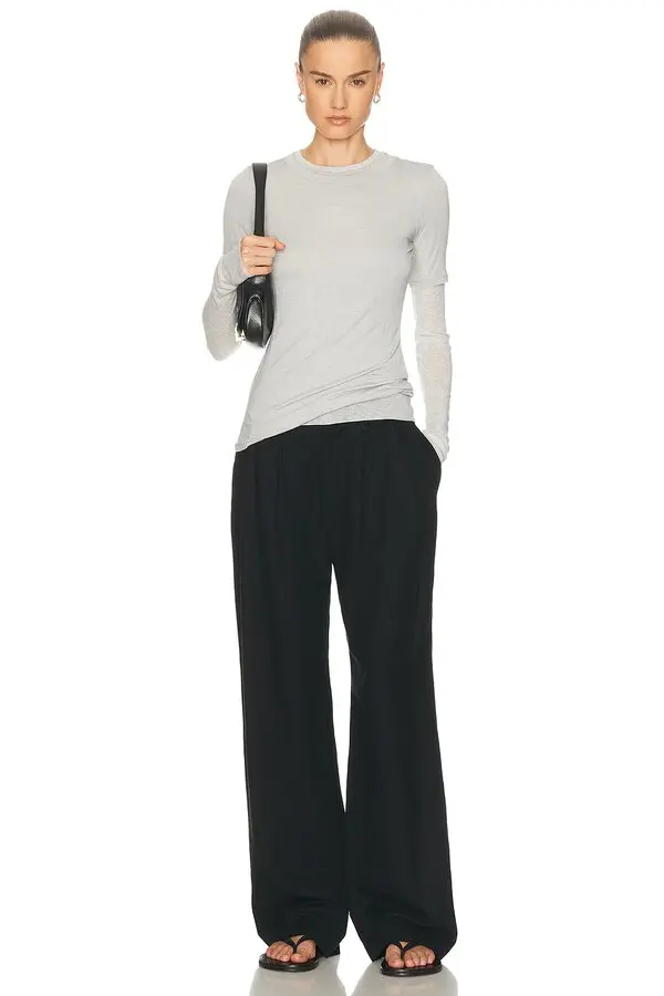 SKIMS Sheer Cotton Long Sleeve Tee
