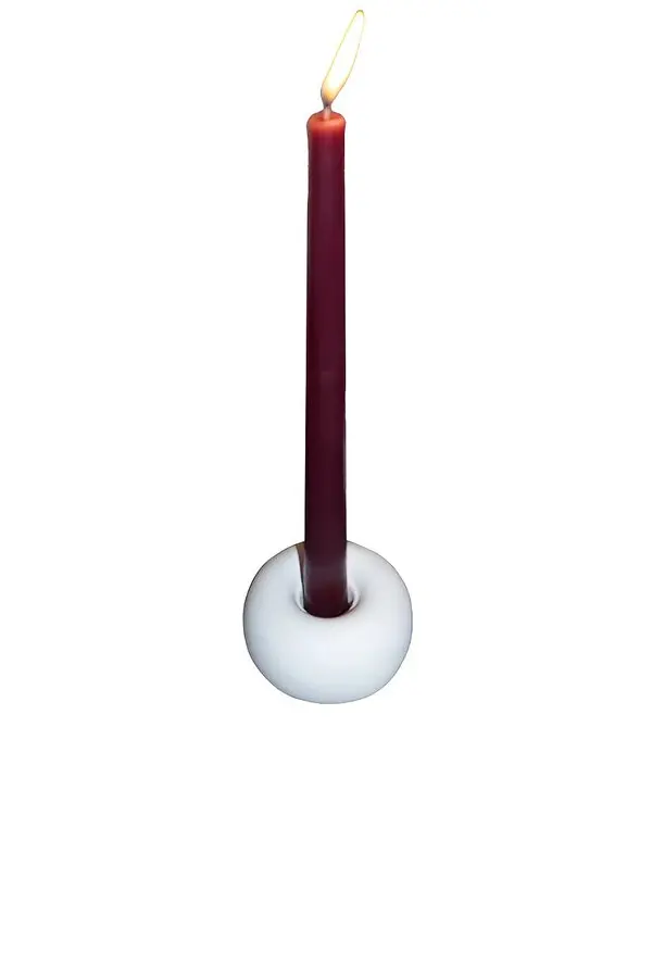HUEGAH HOME Noa Candlestick Holder - Blanc
