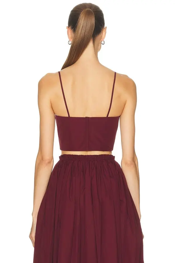 Gabriela Hearst Nadir Cropped Top