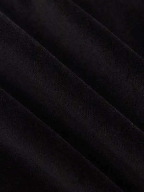 REISS Ace Slim Velvet Single-breasted Blazer - Black