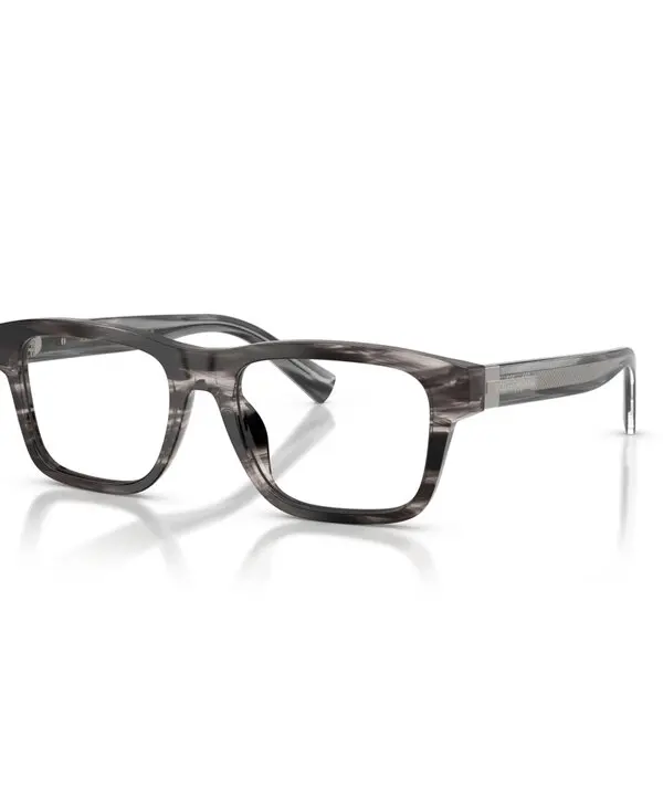 Dolce & Gabbana Rectangle Eyeglasses - Striped Gray