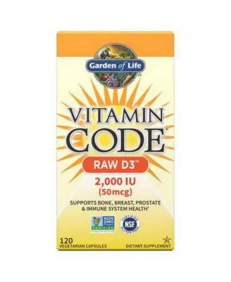 GARDEN OF LIFE Vitamin Code Raw D3 5000 Iu 120 Veg Caps - No Color