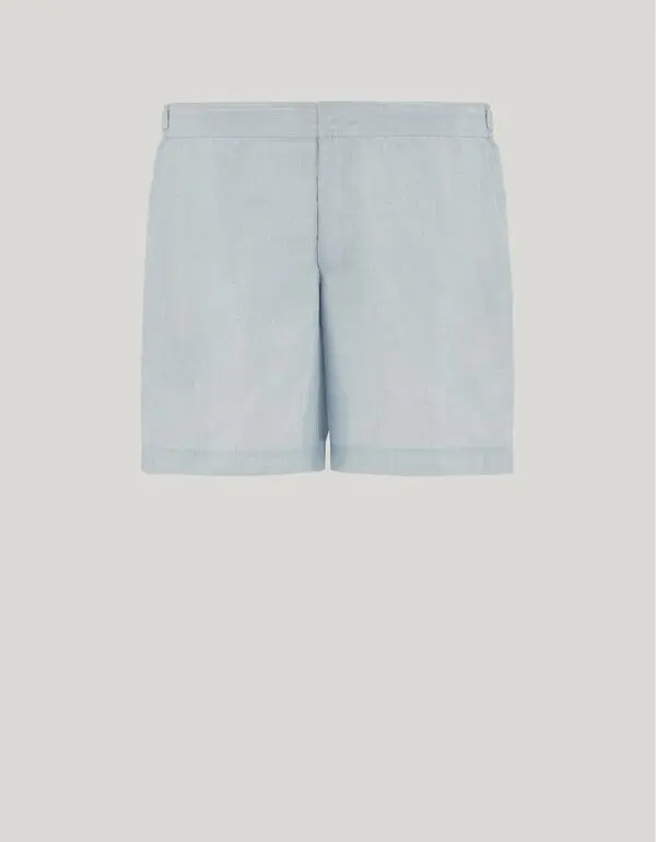 Canali Brianza Technical Fabric Swim Shorts - Green