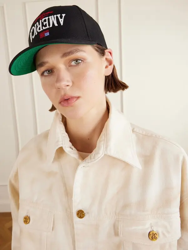 WILLY CHAVARRIA Community Center Embroidered Cotton Cap