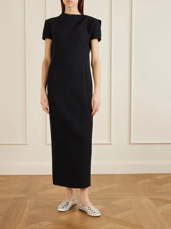 Khaite Iryl Open-back Maxi Dress - Black