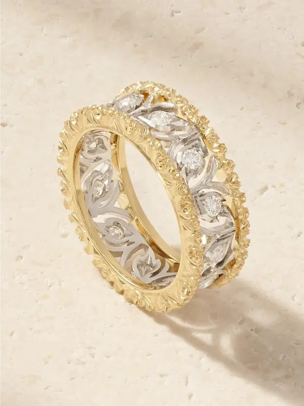 Buccellati Ramage Eternelle 18-karat Diamond Ring - Gold