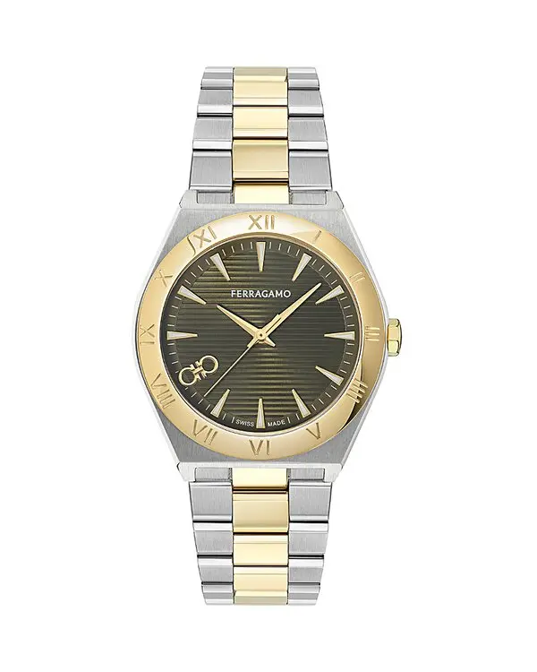 FERRAGAMO Vega Upper East Bracelet Watch 40mm - Two Tone